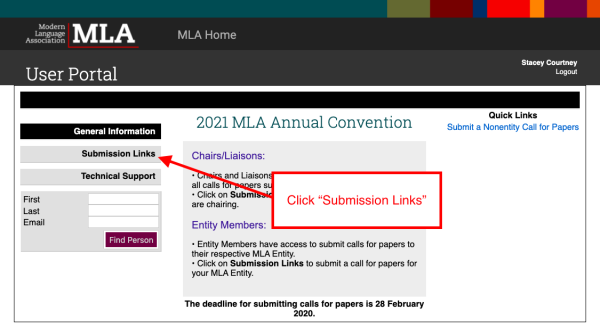 MLA Entities: Posting Calls for Papers | Modern Language Association