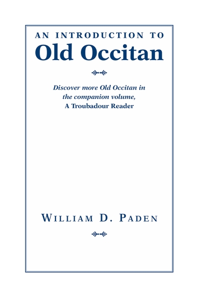 An Introduction to Old Occitan | Modern Language Association