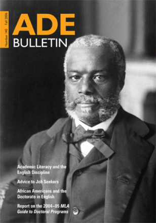 ADE Bulletin 140 (Fall 2006) | MAPS